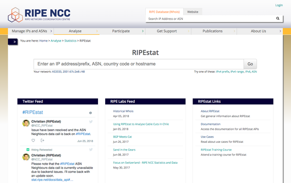 RIPEstat - ICANNWiki